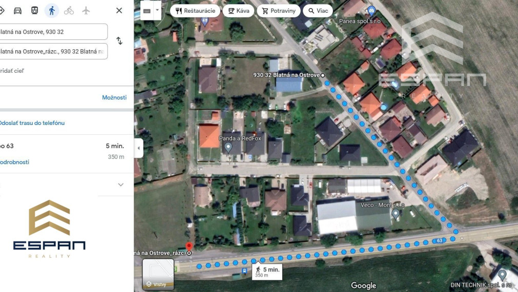 REZERVOVANÉ Pozemok na výstavbu rodinného domu, Blatná na Ostrove | Espan, s.r.o.